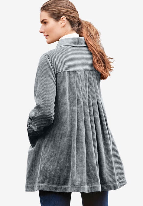 Pleat-Back Corduroy Jacket | Woman Within