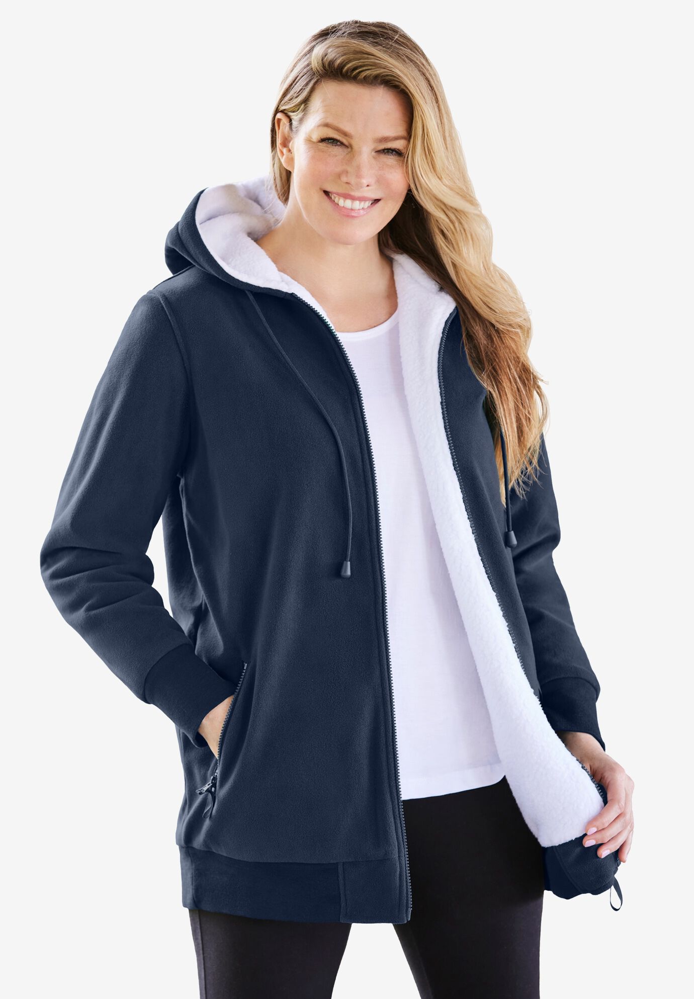 Sherpa Fleece Jacket | Woman Within