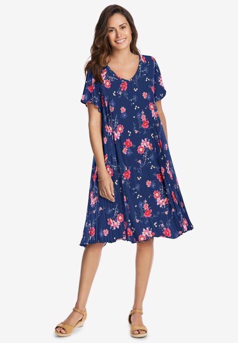 Short Crinkle Dress | Woman Within