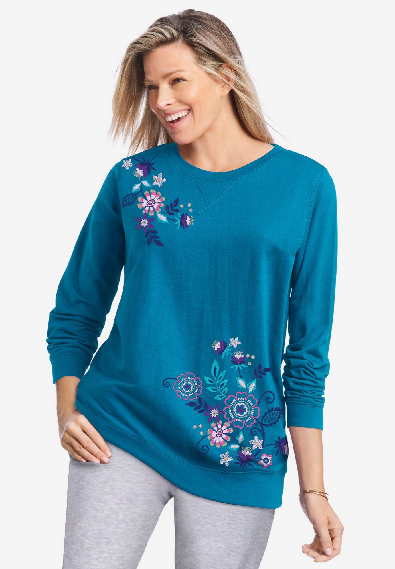 Trendy Hoodies & Sweatshirts for Plus Size | Woman Within | Woman Within