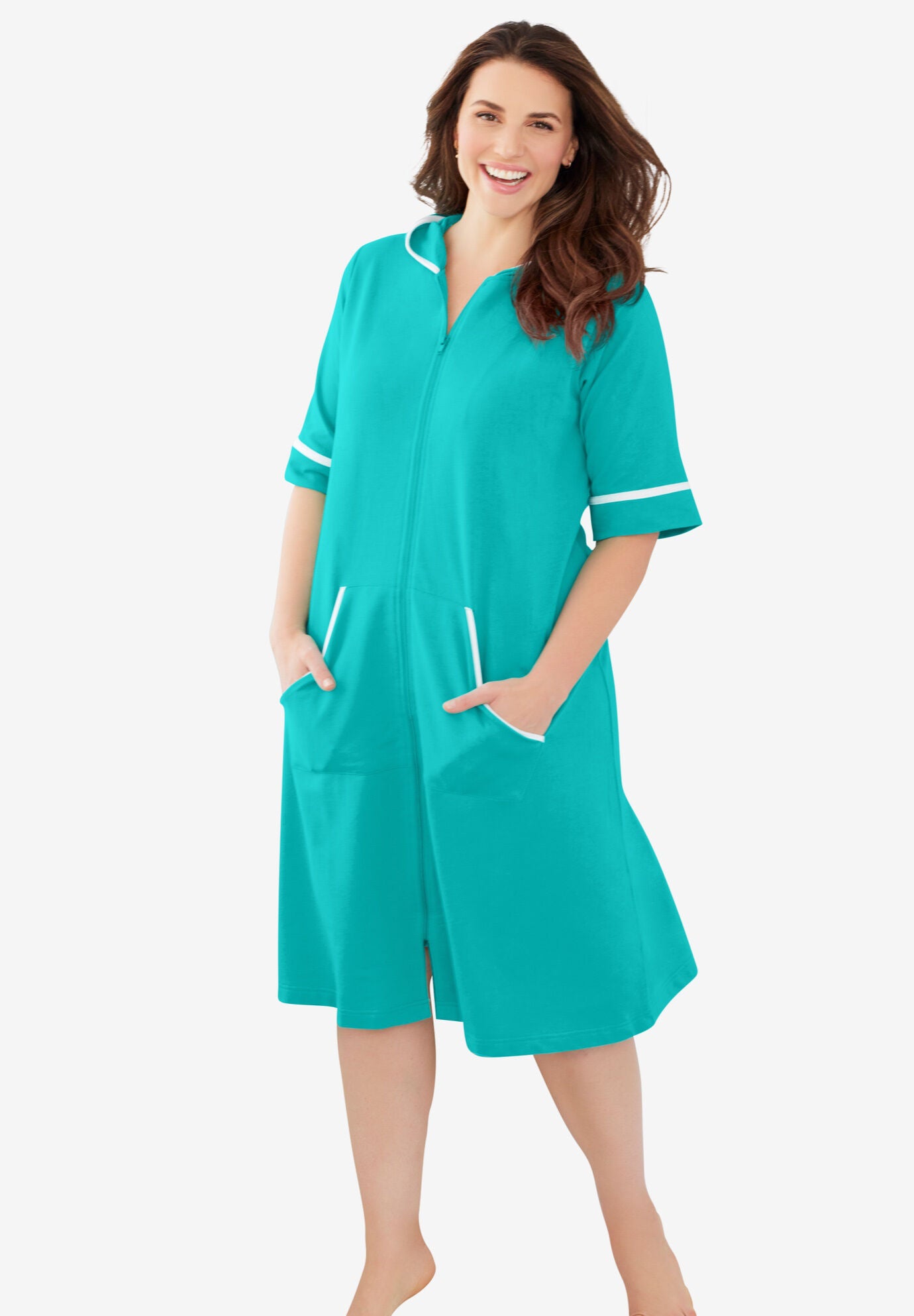 Short French Terry Robe | Woman Within