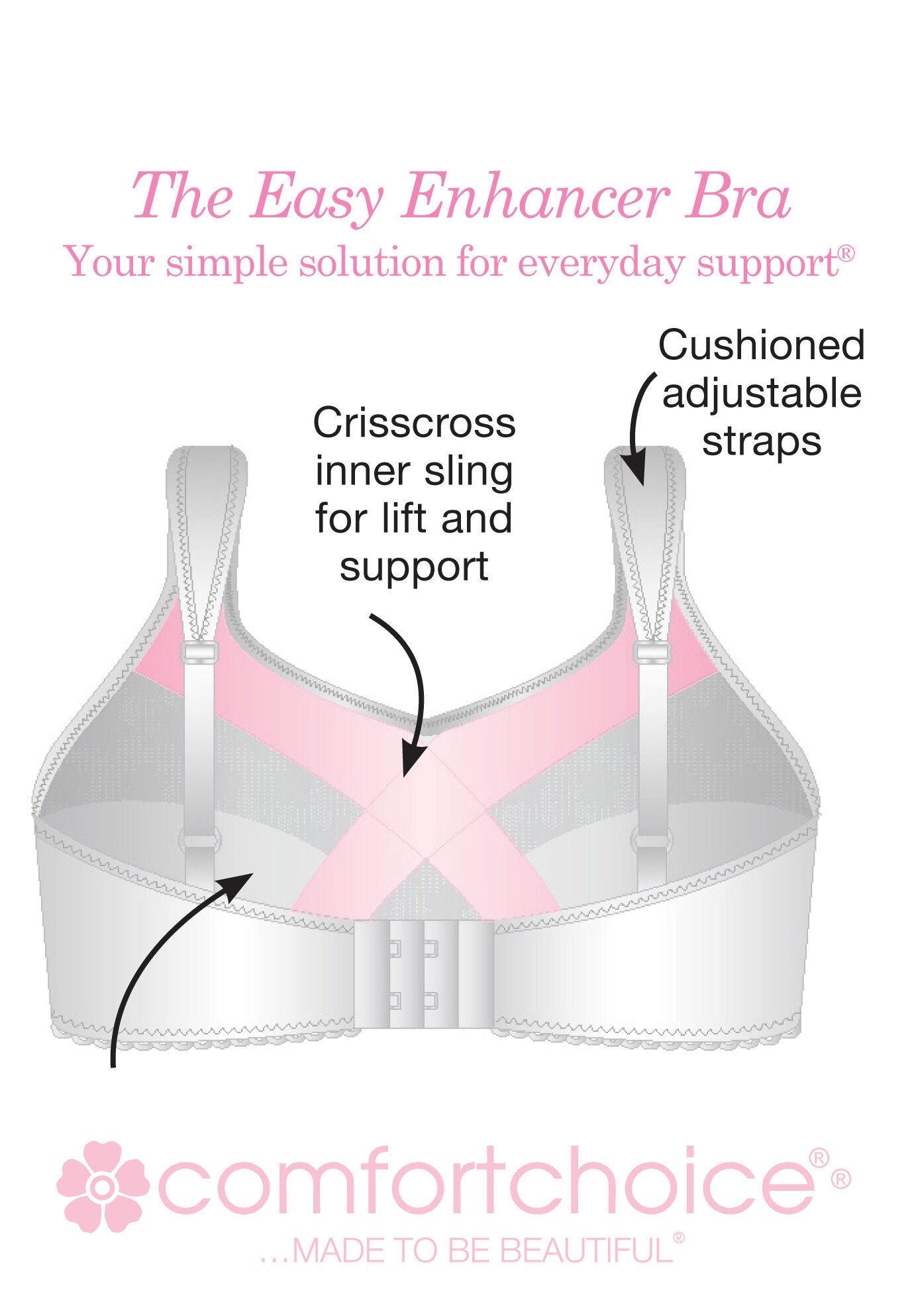 Lace Wireless Bra - Easy Enhancer Light Lift, Nude | Woman Within