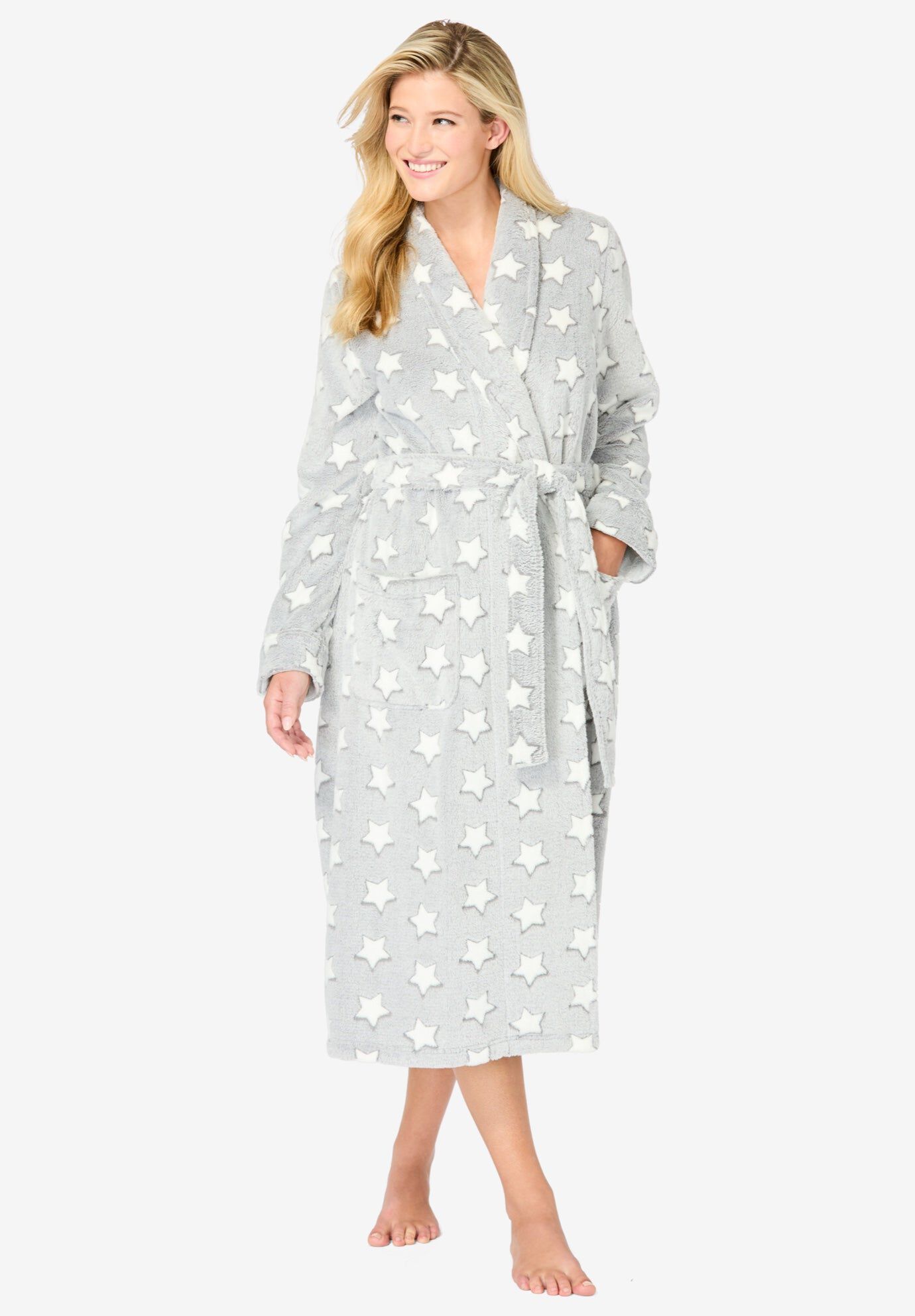 Avenue Body Fluffy Robe Wrap | Woman Within