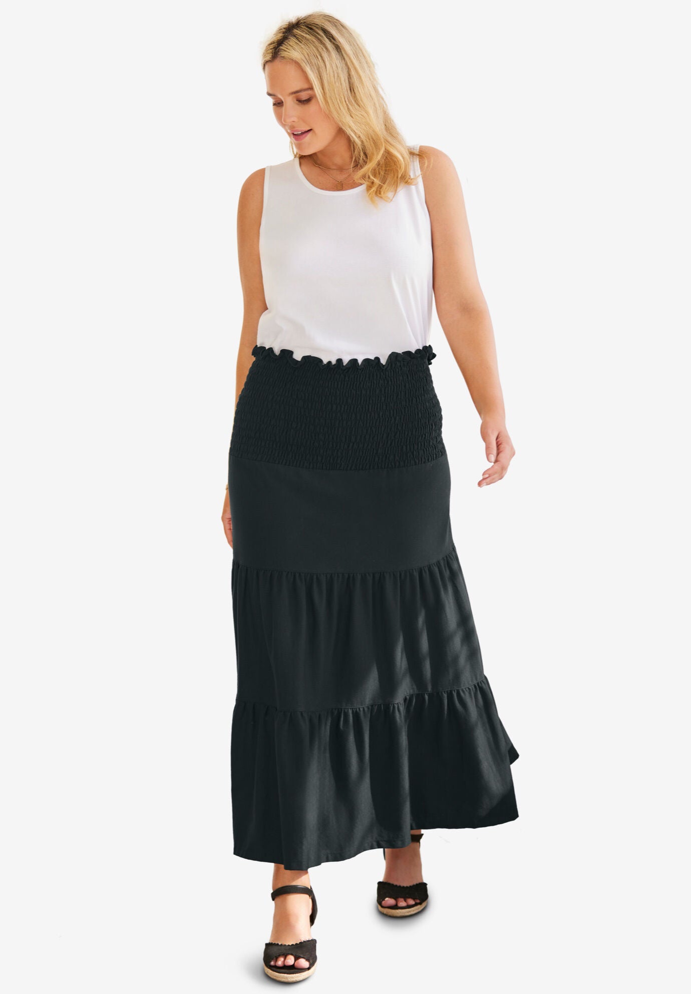 Convertible Dress to Skirt - Vacation Ready, Black | Woman Within