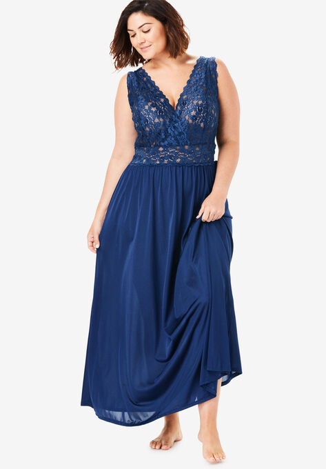 Long Peignoir & Robe Set by Only Necessities® | Woman Within