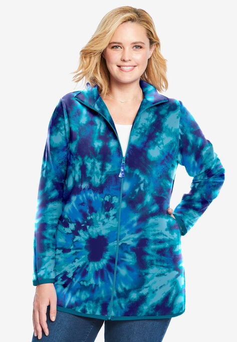 Zip-Front Microfleece Jacket | Woman Within