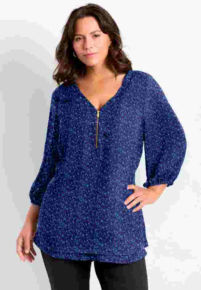 Meila Zip Top | Woman Within