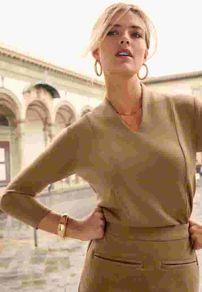 PerfectEase A-Line Collared Top | Woman Within