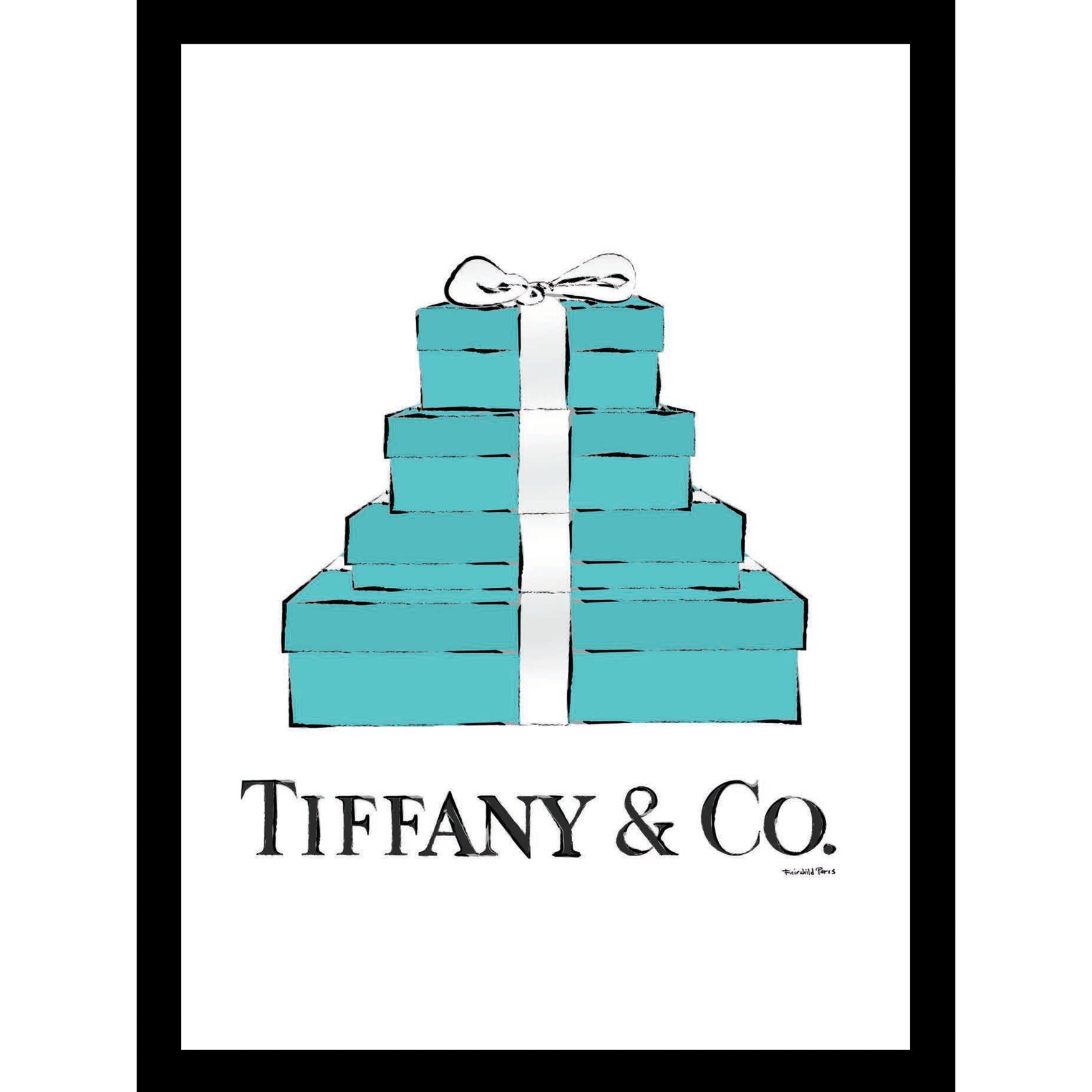 Tiffany Gift Boxes 14x18 Framed Print | Woman Within