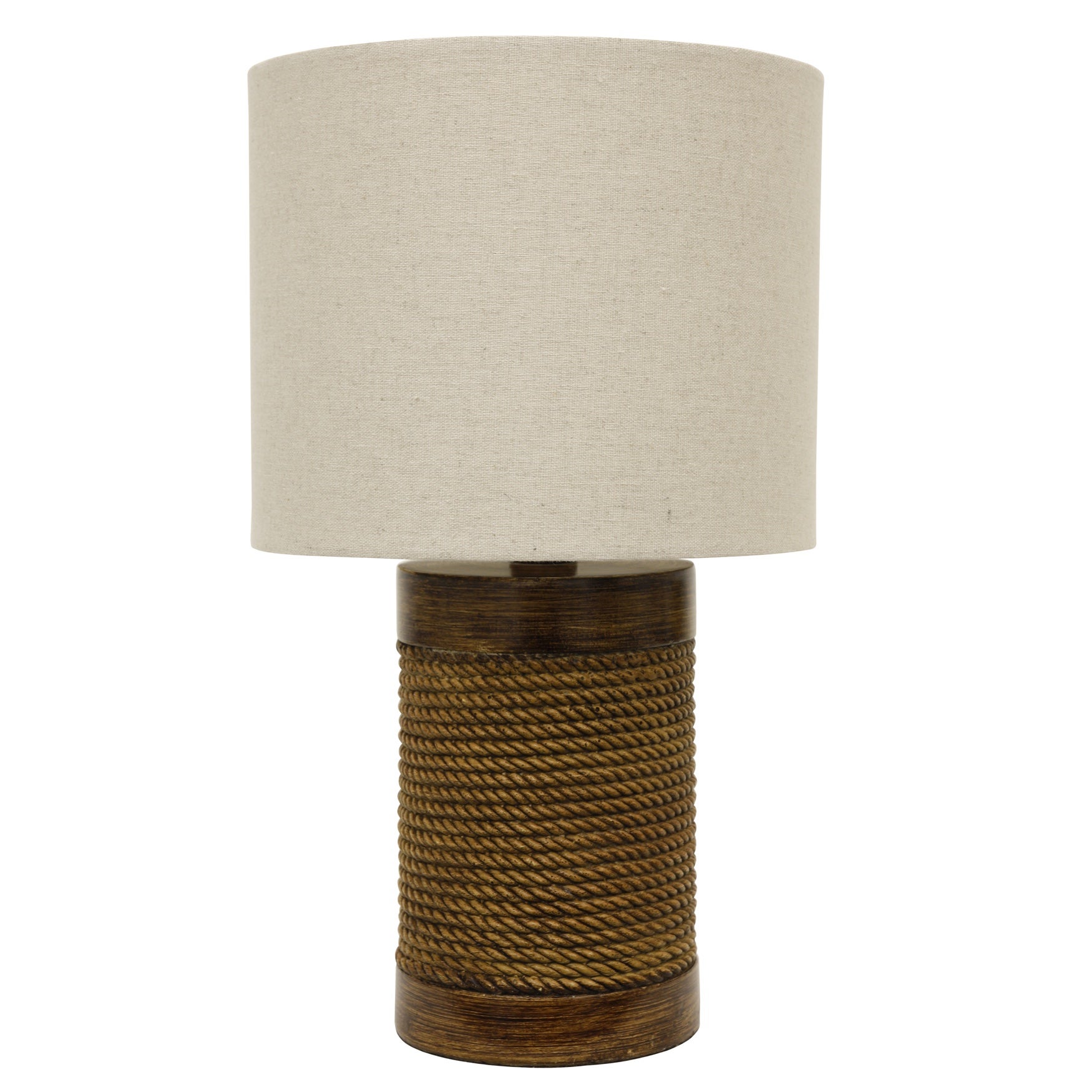Rope Wrapped Table Lamp with Coastal Charm | Woman Within