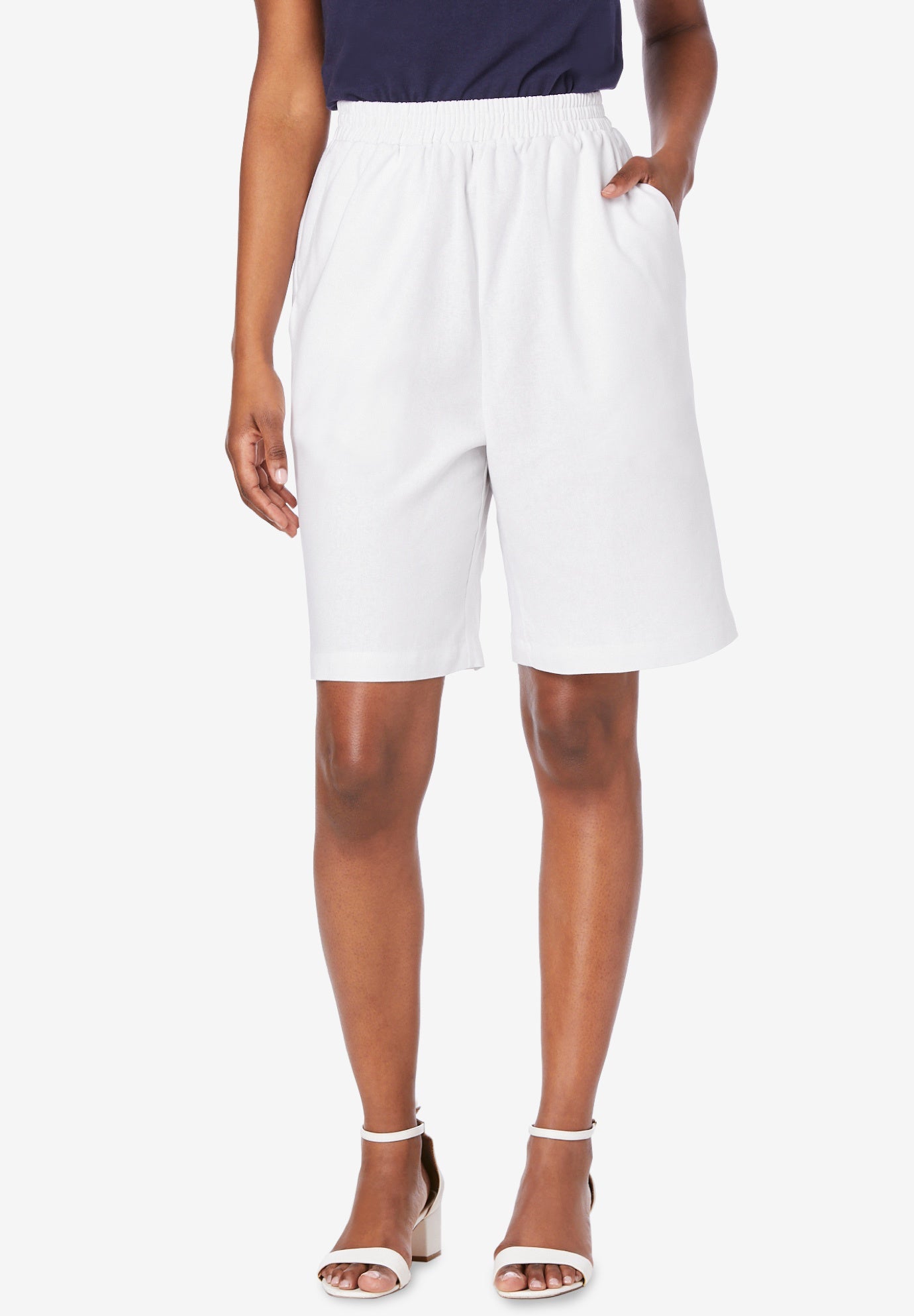Linen Short| Plus Size Shorts | Woman Within