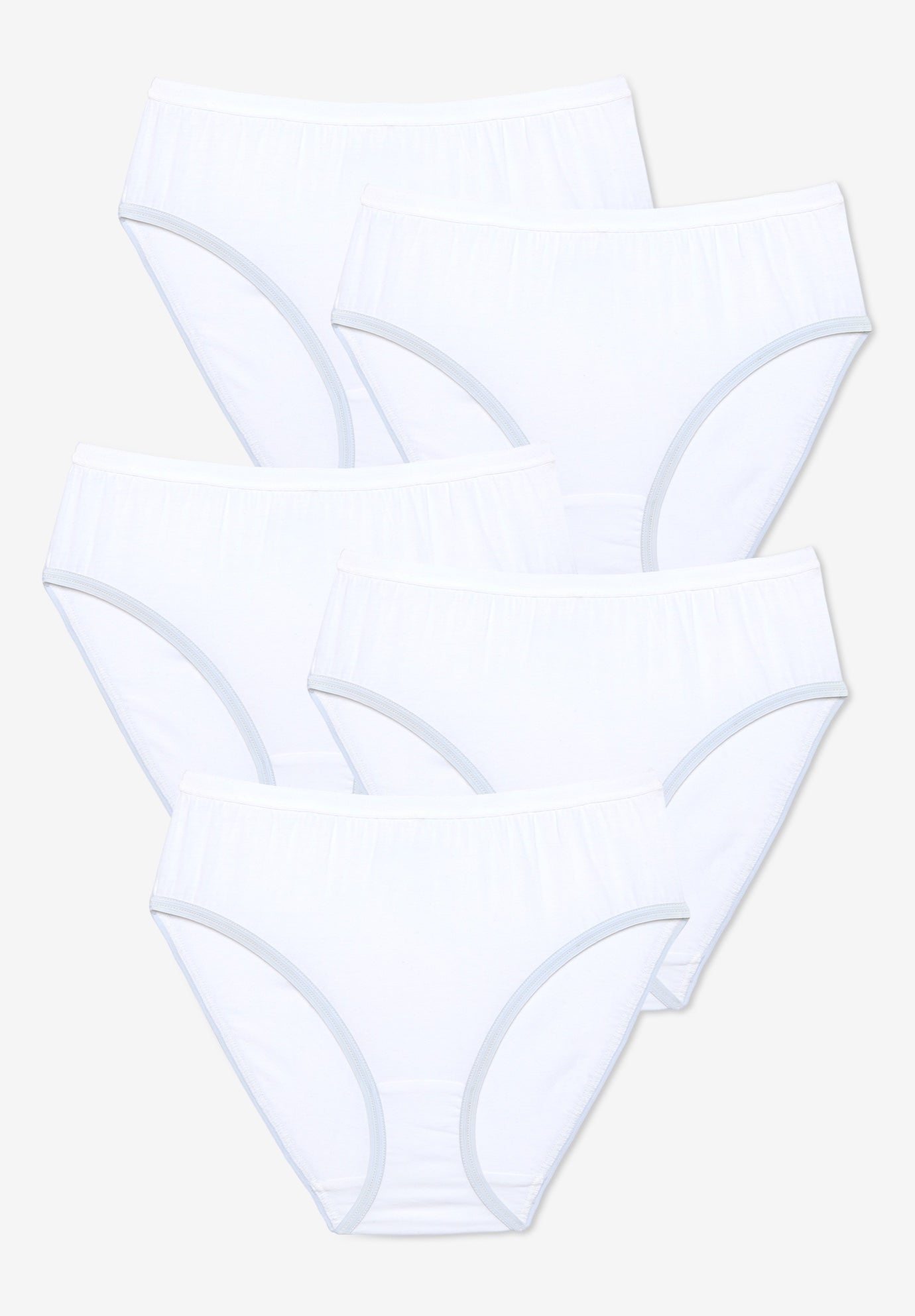 High Rise Cotton Briefs Pack - Hi-Cut Style, Evening Blue Dot Pack ...