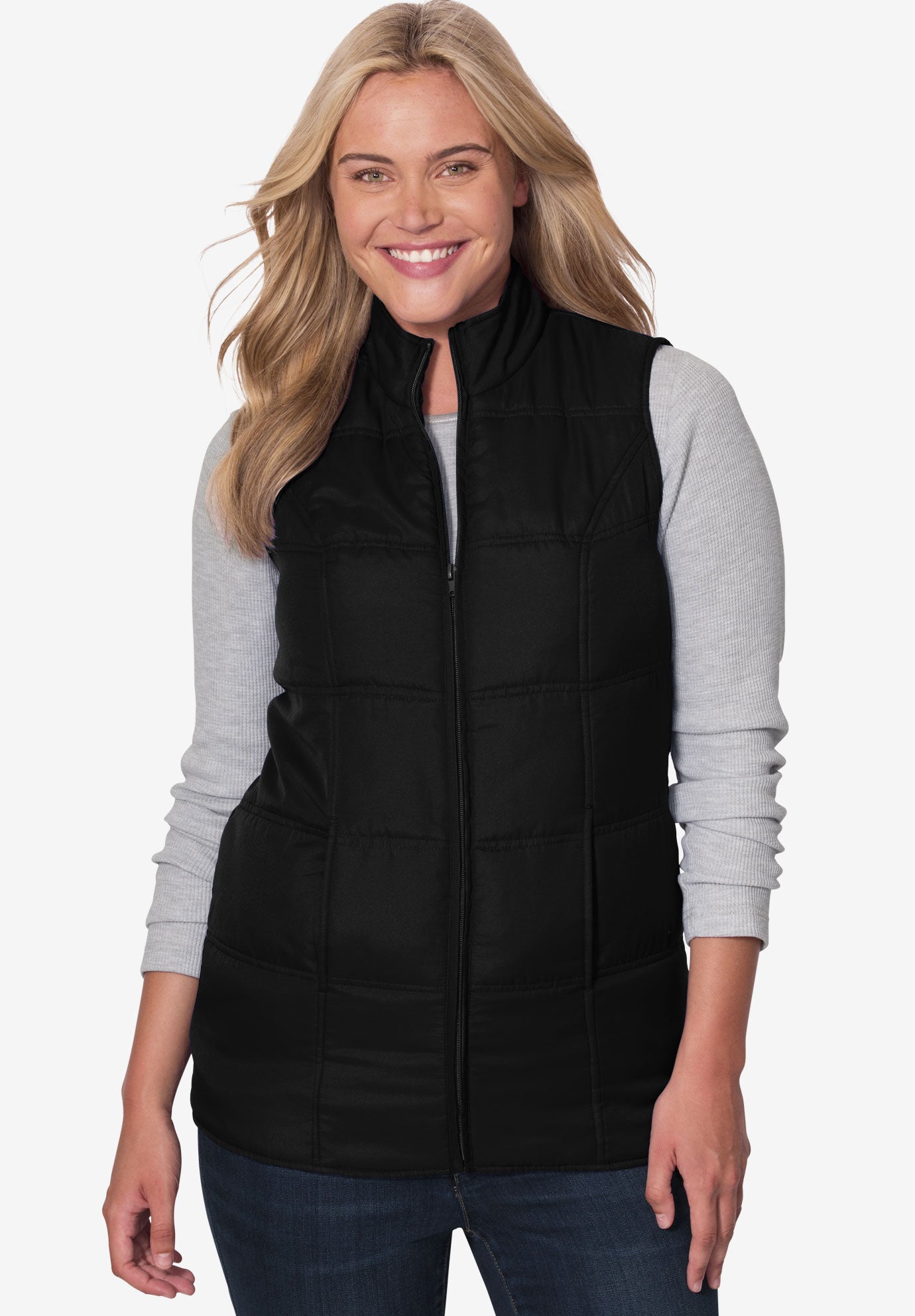 Quilted Vest Woman Within