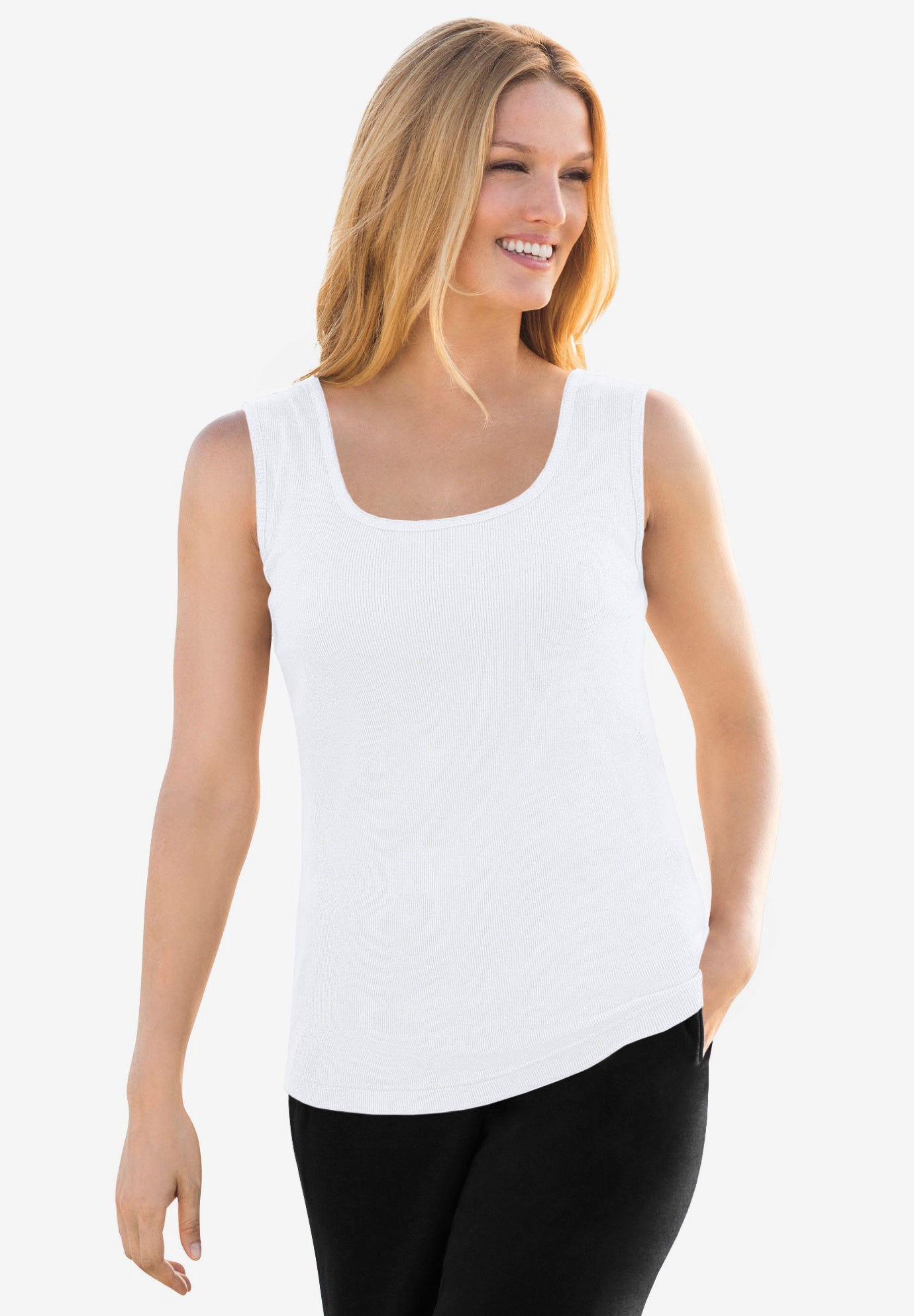 Rib Knit Tank | Woman Within