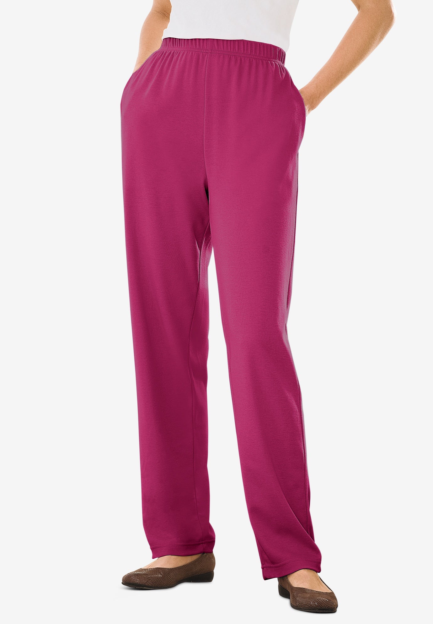 7-Day Knit Straight Leg Pant | Woman Within