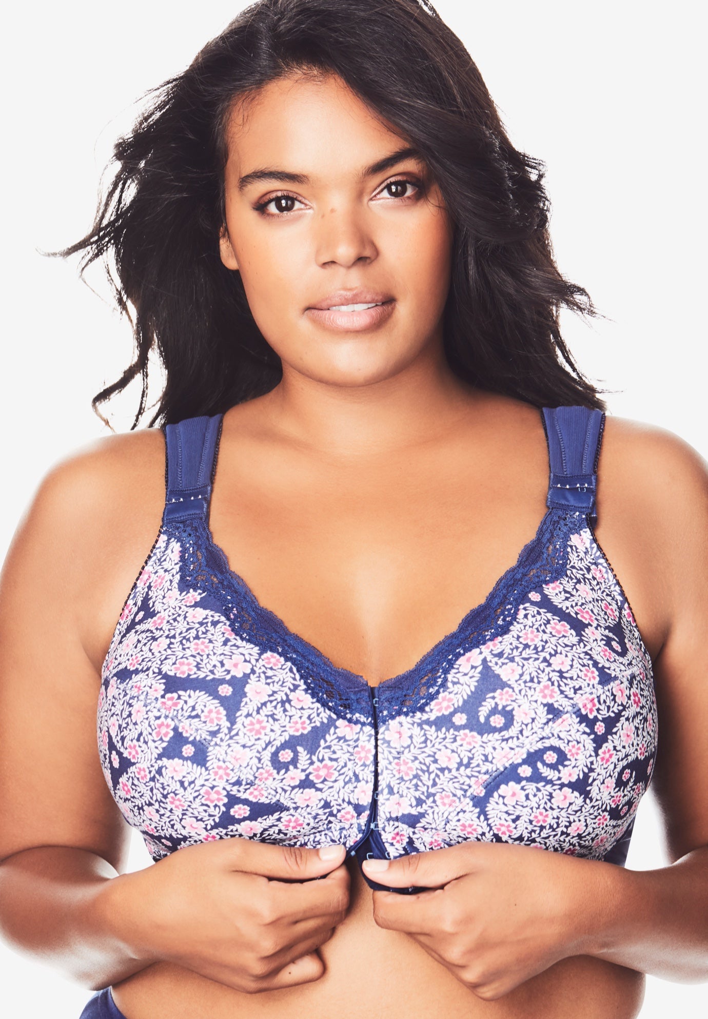 Front Close Cotton Wireless Posture Bra By Comfort Choice® Plus Size