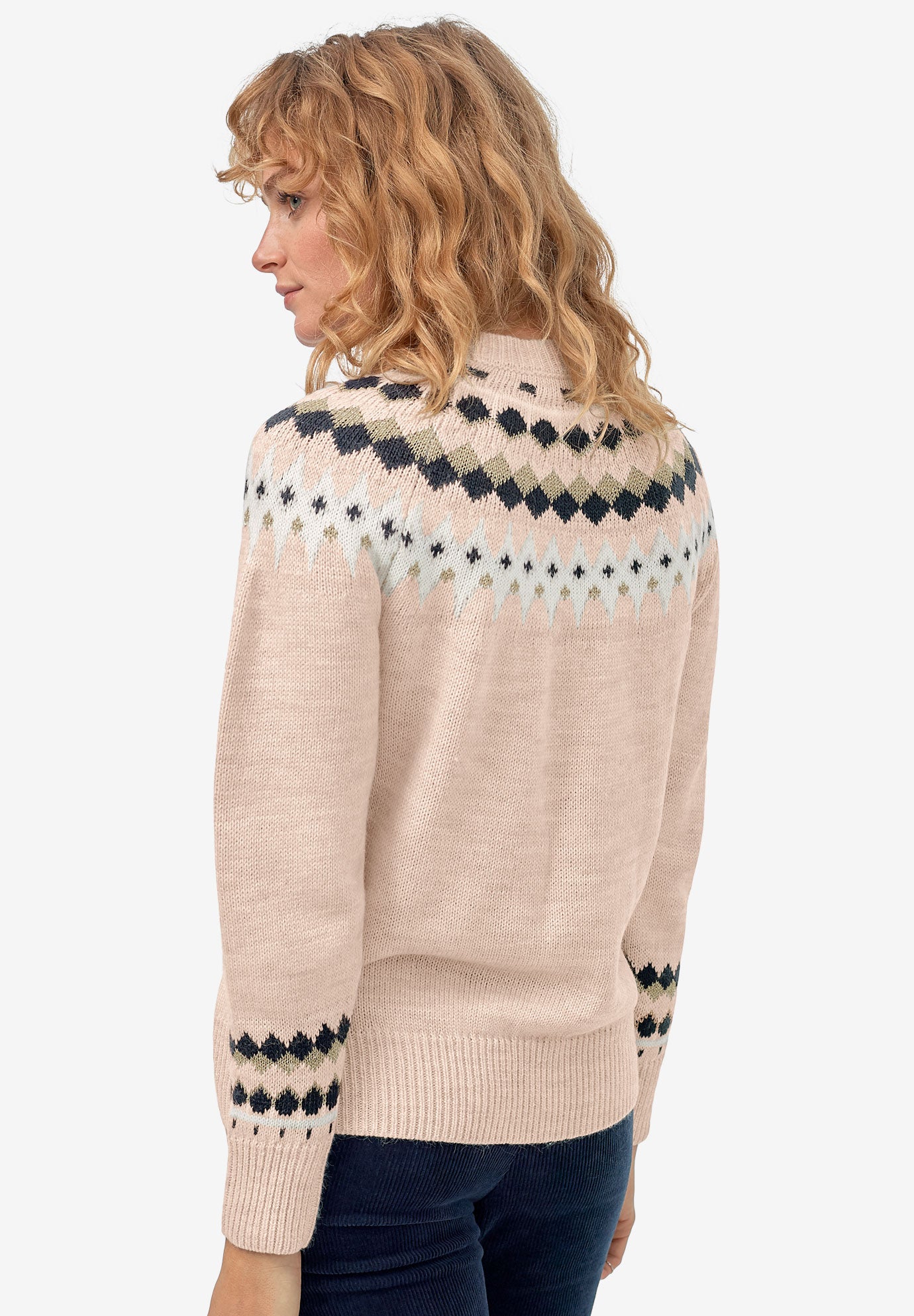 Fair Isle Pullover Sweater Woman Within