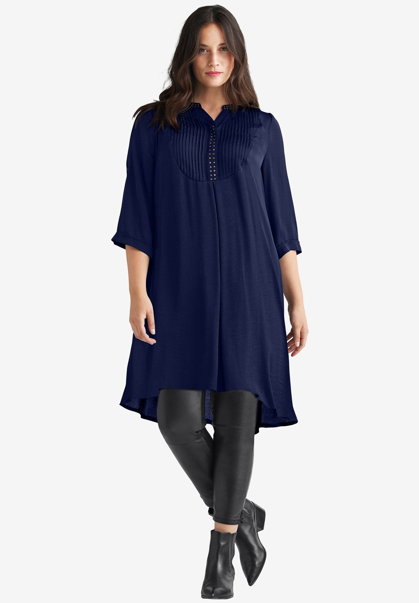 Studded Tunic Dress | Woman Within
