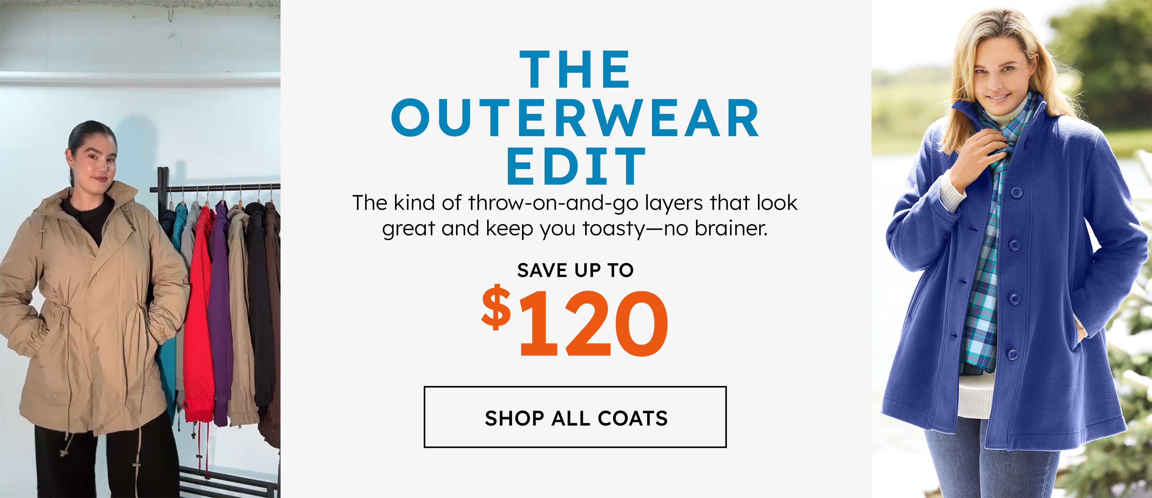 the outwear edit save up to $120 shop all coats